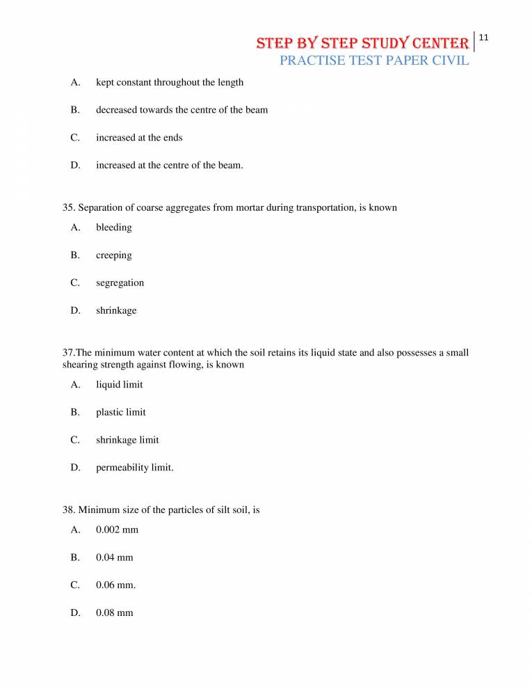 CIVIL PRACTISE PAPER - Notes - LearnPick India