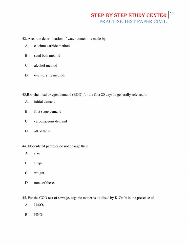 CIVIL PRACTISE PAPER - Notes - LearnPick India