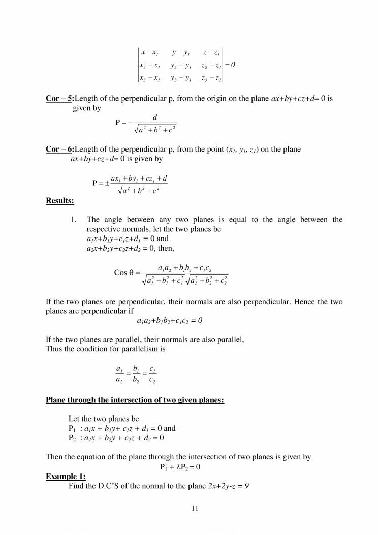Analytical Geometry - Notes - LearnPick India