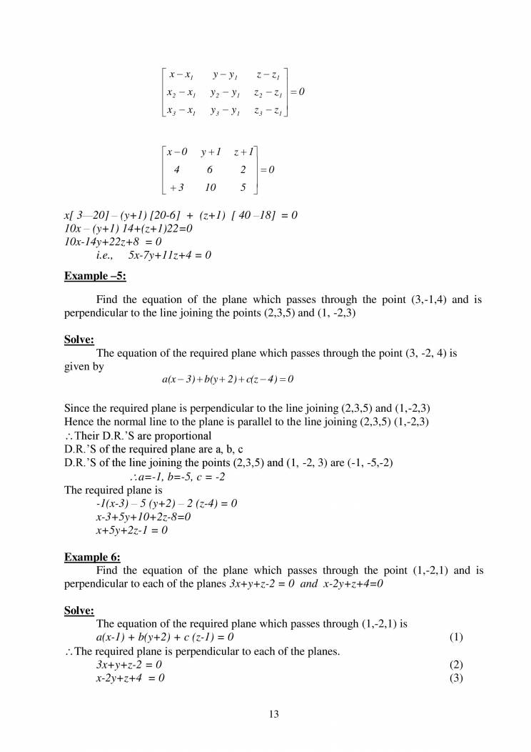 Analytical Geometry - Notes - LearnPick India