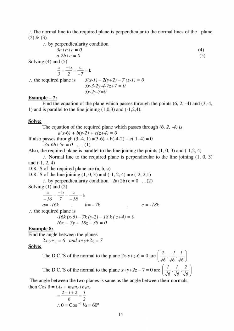 Analytical Geometry - Notes - LearnPick India