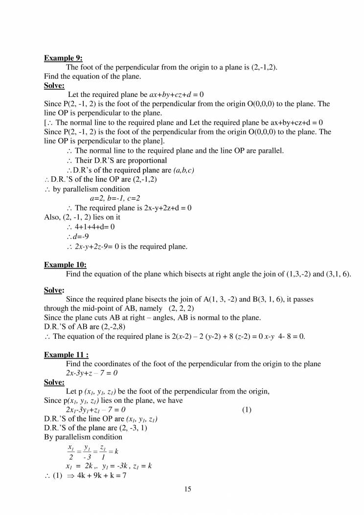 Analytical Geometry - Notes - LearnPick India