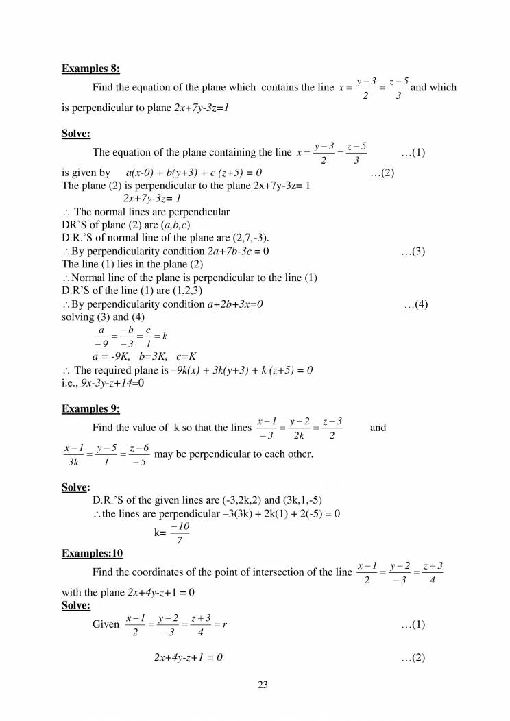 Analytical Geometry - Notes - LearnPick India