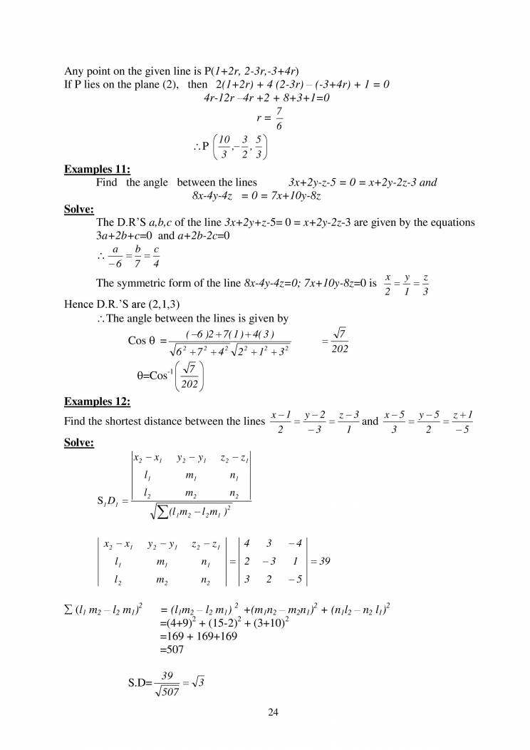 Analytical Geometry - Notes - LearnPick India