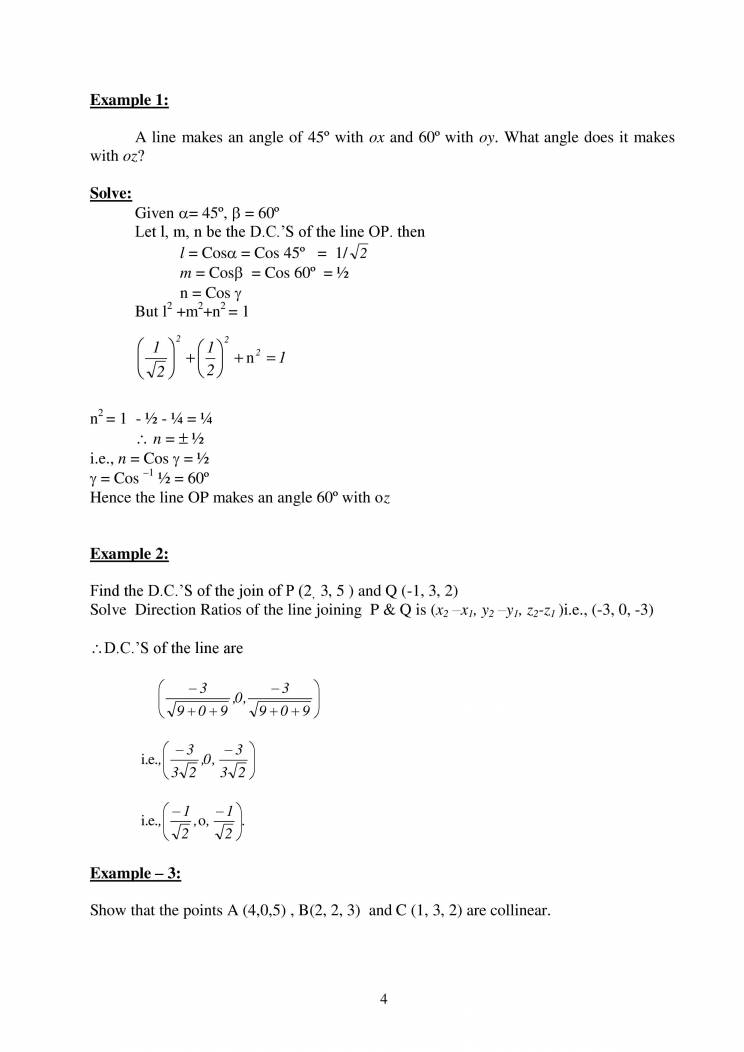 Analytical Geometry - Notes - LearnPick India