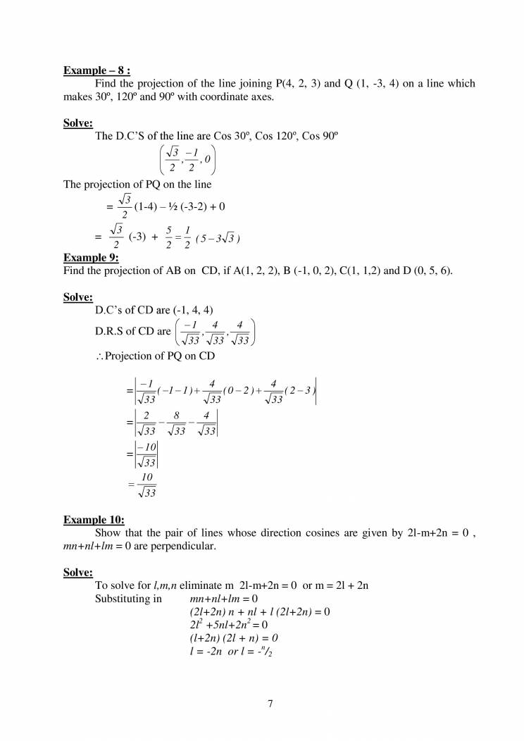 Analytical Geometry - Notes - LearnPick India