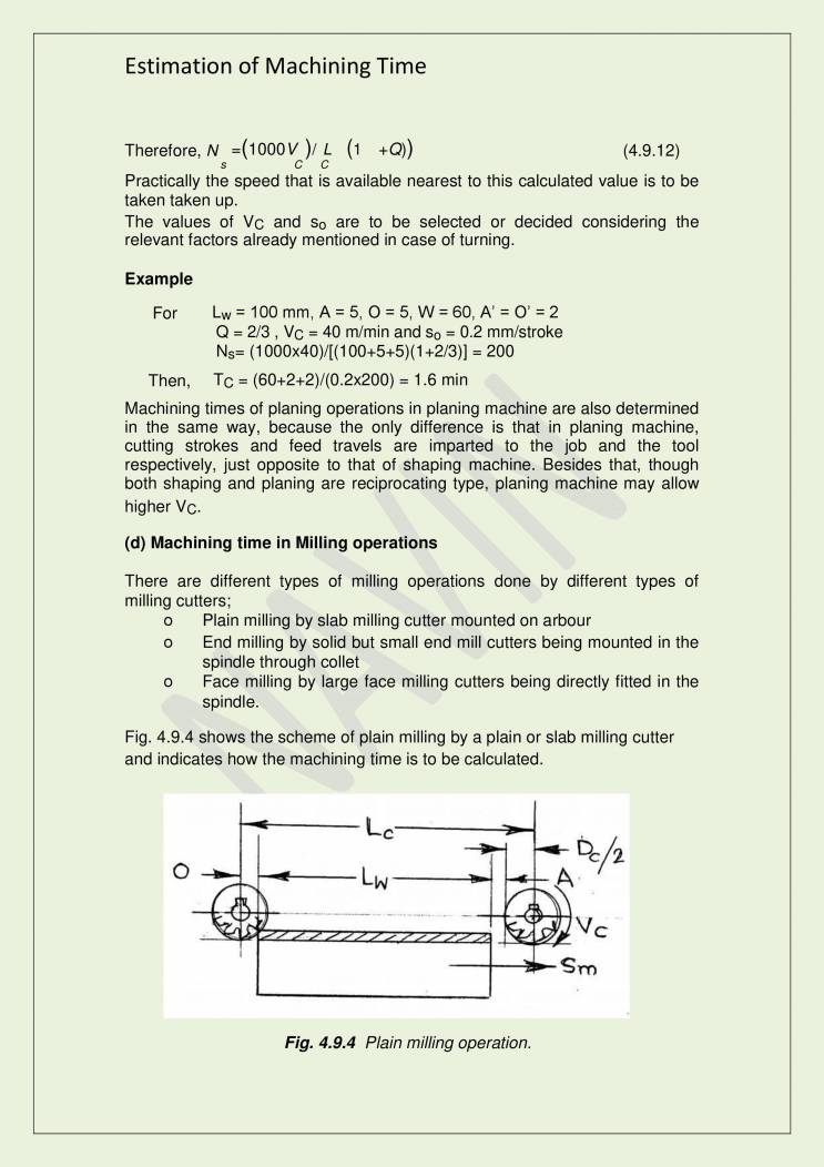 Metal Cutting(Manufacturing) - Notes - LearnPick India