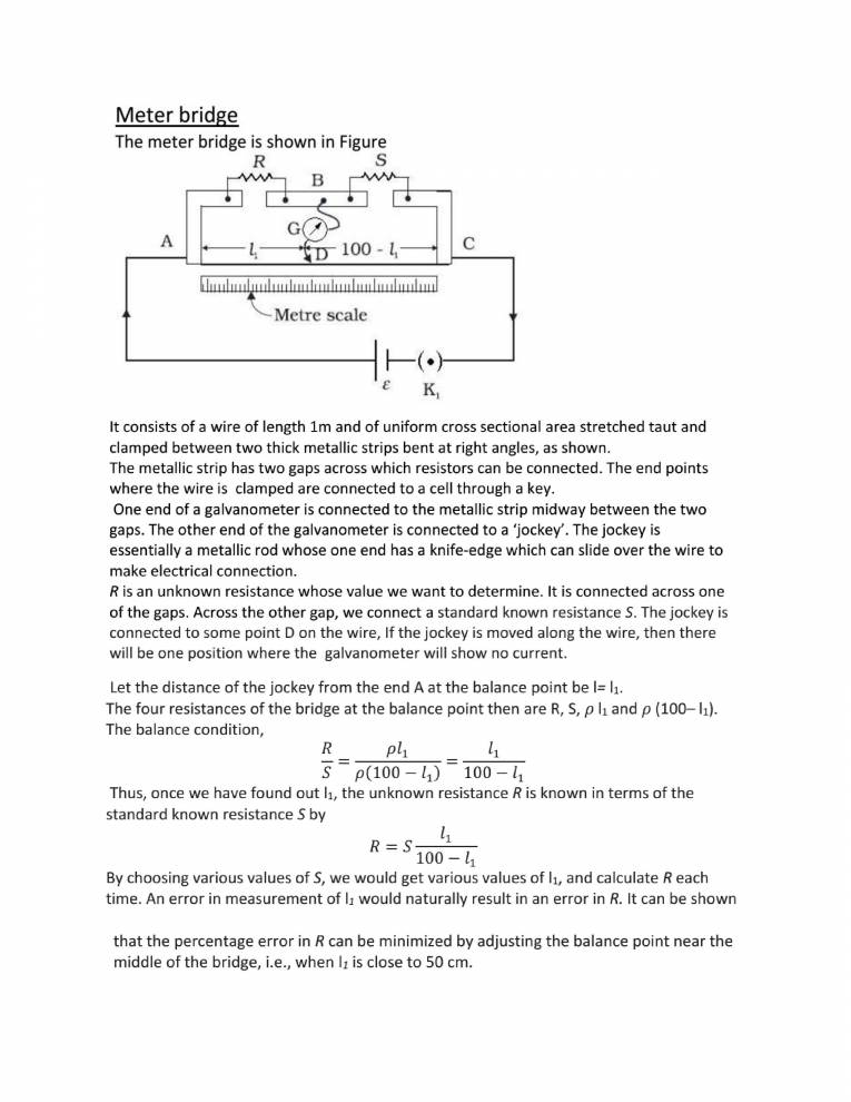 Electric Current - Notes - LearnPick India