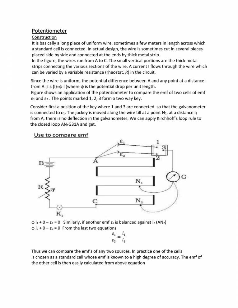 Electric Current - Notes - LearnPick India
