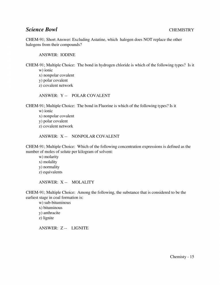 Chemistry MCQ - Notes - LearnPick India
