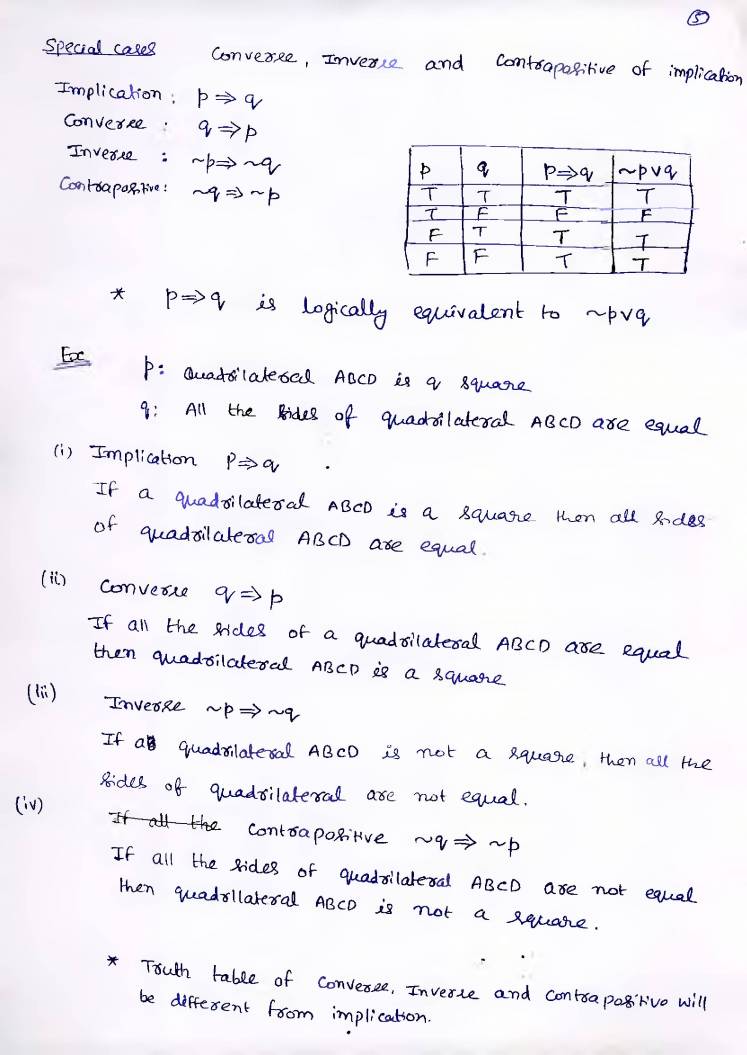 Mathematical Reasoning - Notes - LearnPick India
