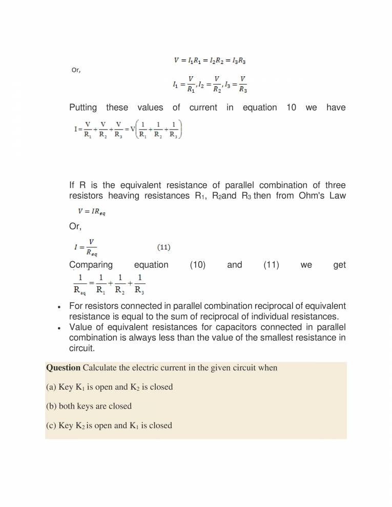 Electricity - Class 10 Science Notes - Notes - LearnPick India