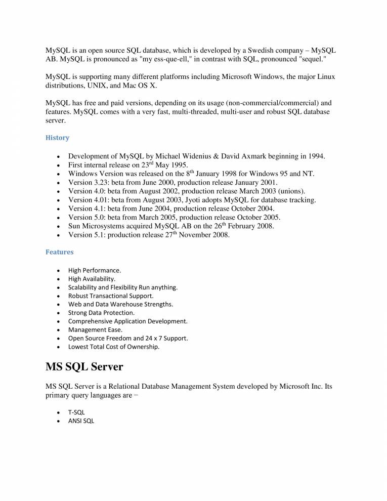 RDBMS Concepts - Notes - LearnPick India