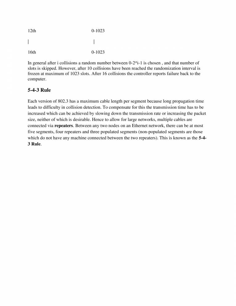 Networking - Ieee 802.3 Ethernet - Notes - LearnPick India
