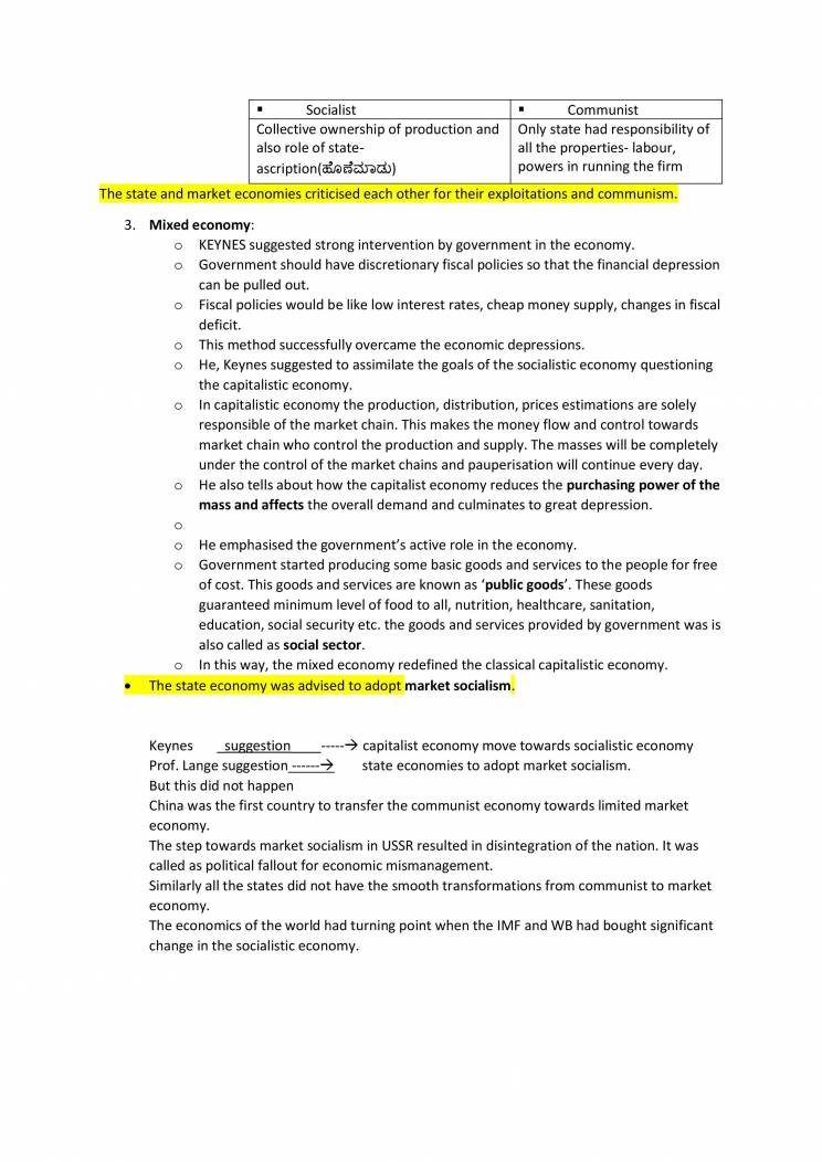 A Brief Introduction To Economy - Notes - LearnPick India