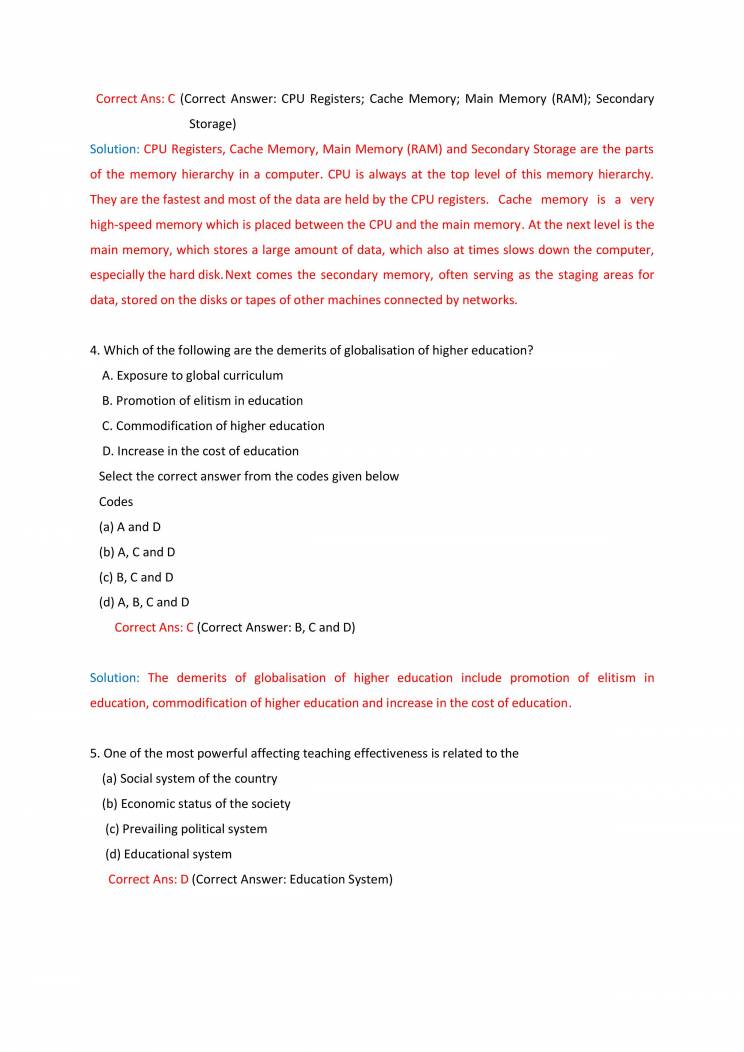 UGC NET Questions On General Paper - Notes - LearnPick India