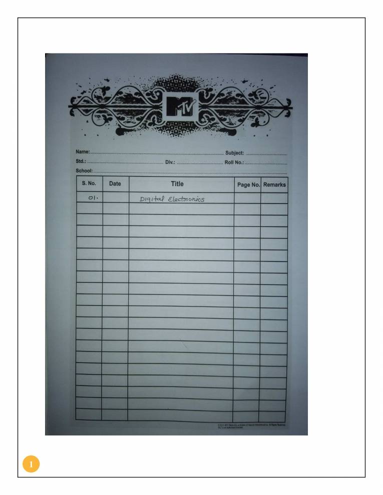 Digital Electronics - Notes - LearnPick India