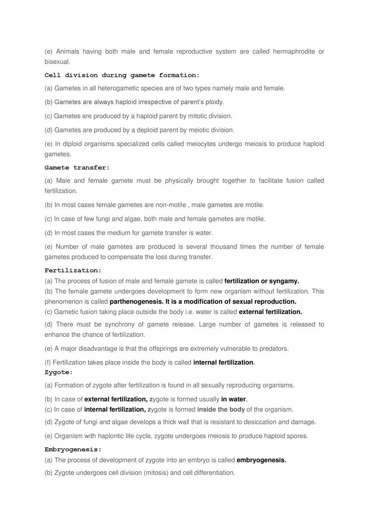 Biology - Reproduction In Organisms - Notes - LearnPick India