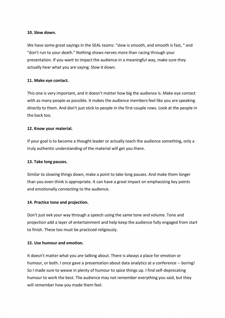 PUBLIC SPEAKING - Notes - LearnPick India