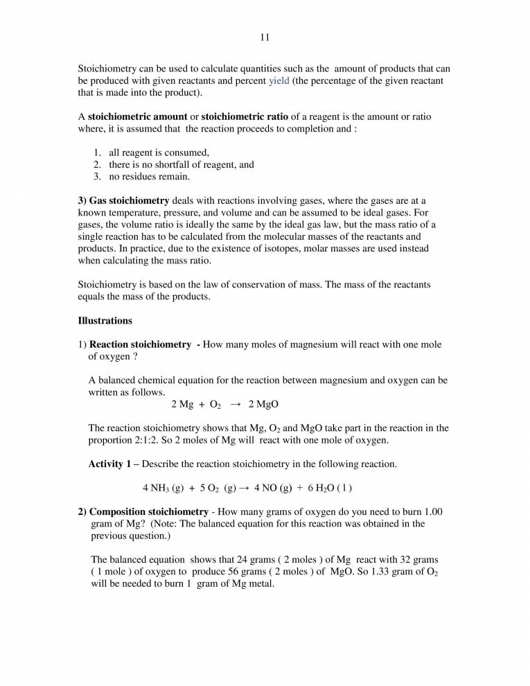 Chemistry - Mole Concept - Notes - LearnPick India