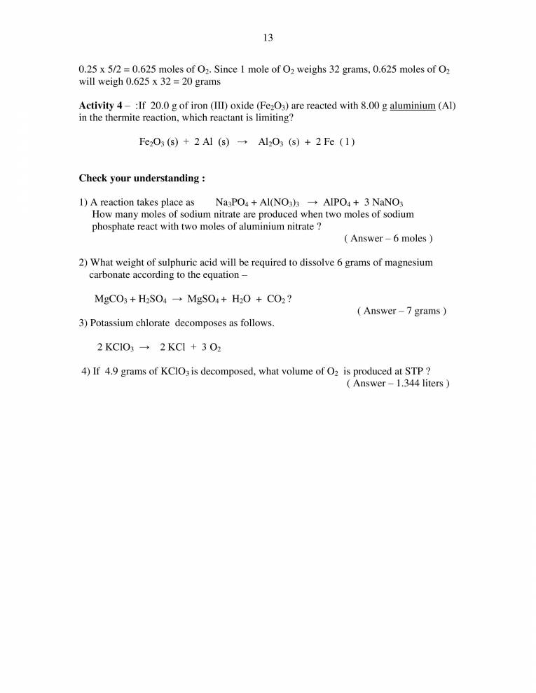 Chemistry - Mole Concept - Notes - LearnPick India