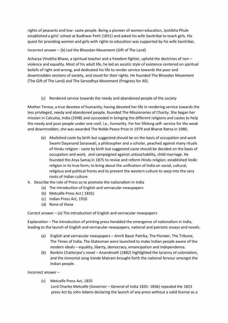 ICSE X HISTORY QUESTIONNAIRE - Notes - LearnPick India