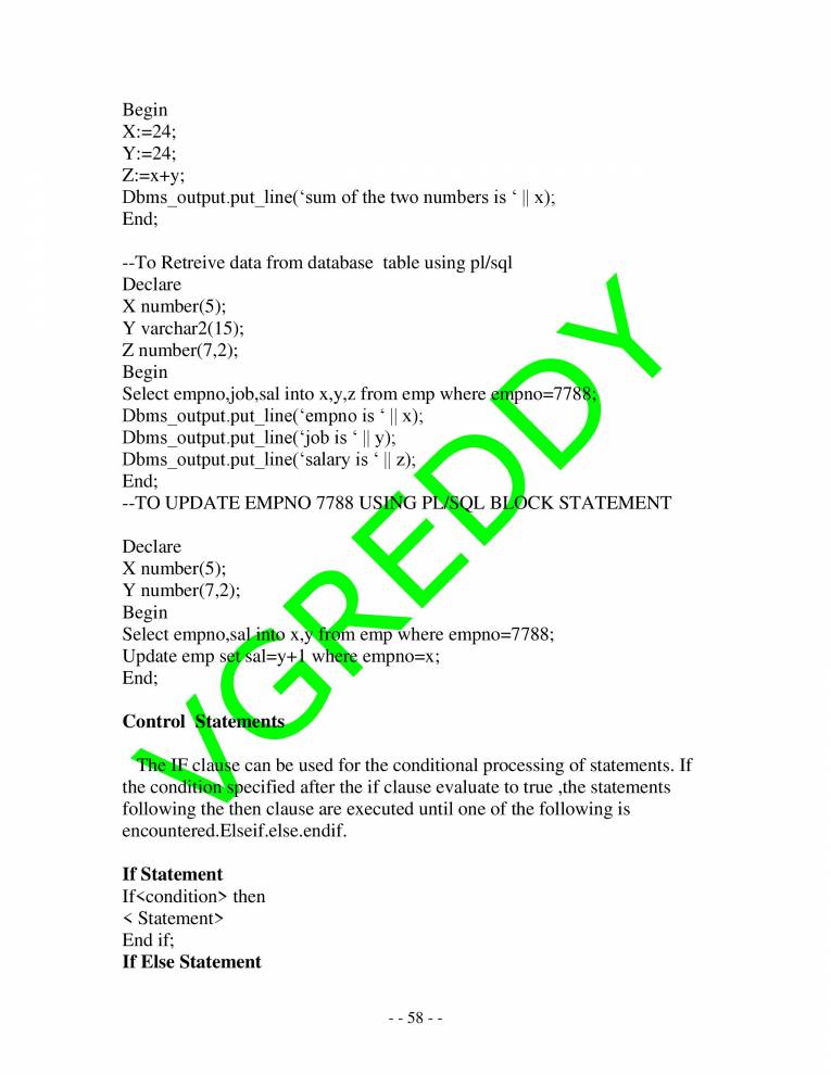 Oracle Sql Plsql Notes Learnpick India