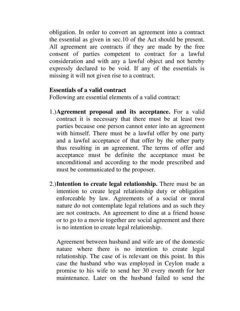 Contract Act - Notes - LearnPick India
