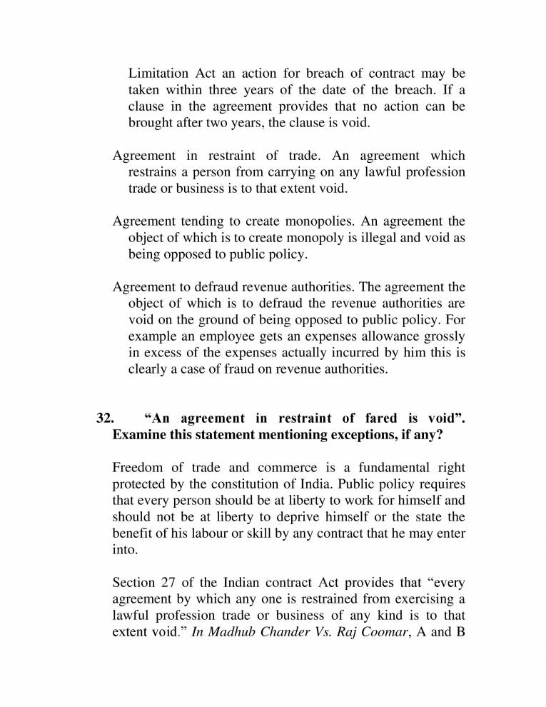 Contract Act - Notes - LearnPick India