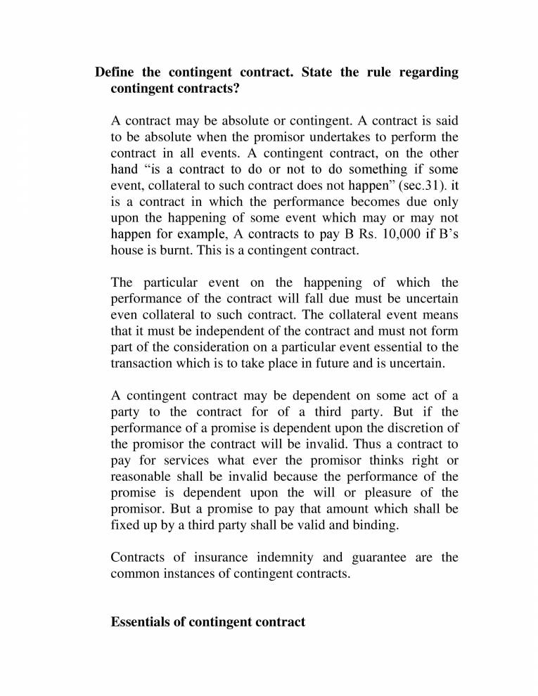 Contract Act - Notes - LearnPick India
