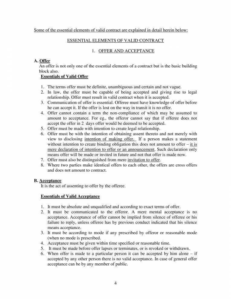 Indian Contract Act - Notes - LearnPick India