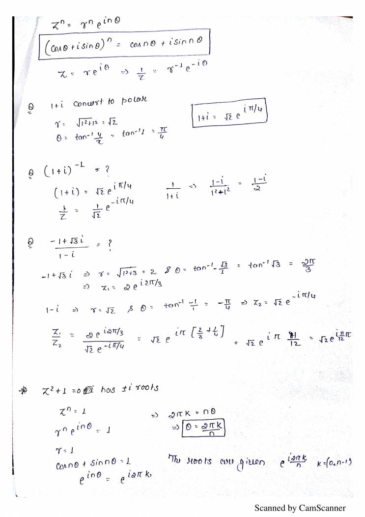 Complex Analysis - Notes - LearnPick India