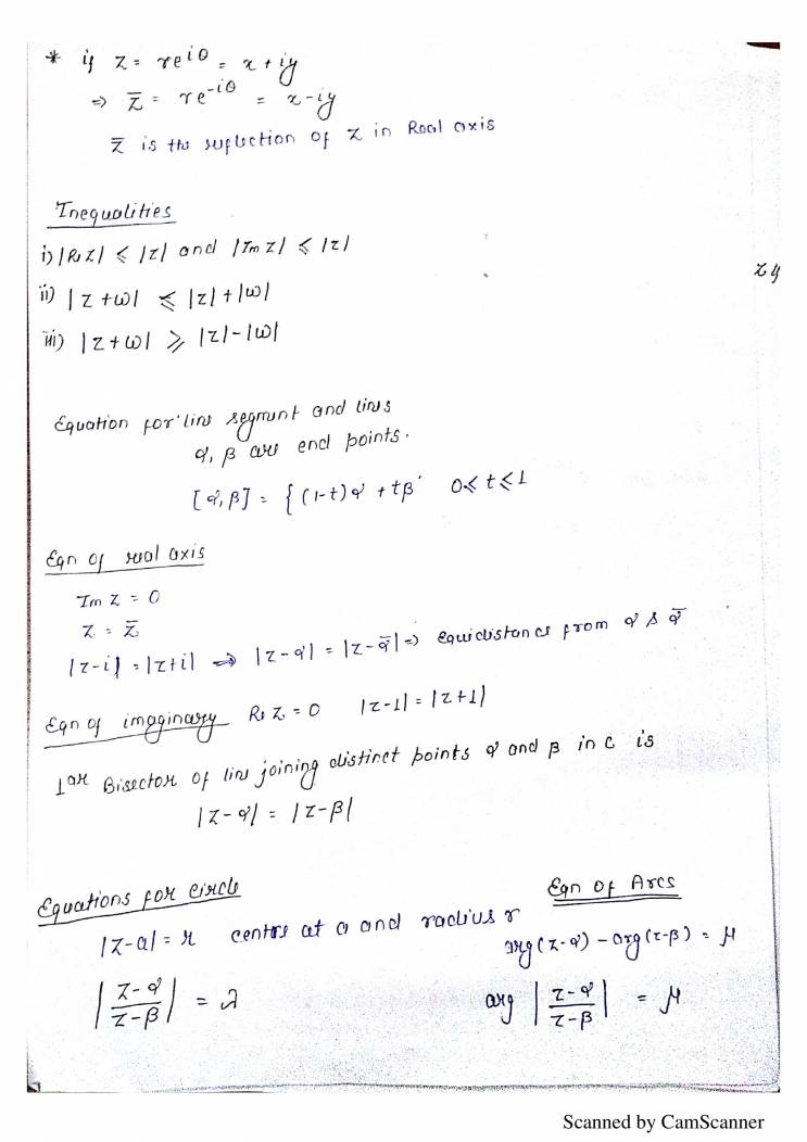Complex Analysis - Notes - LearnPick India