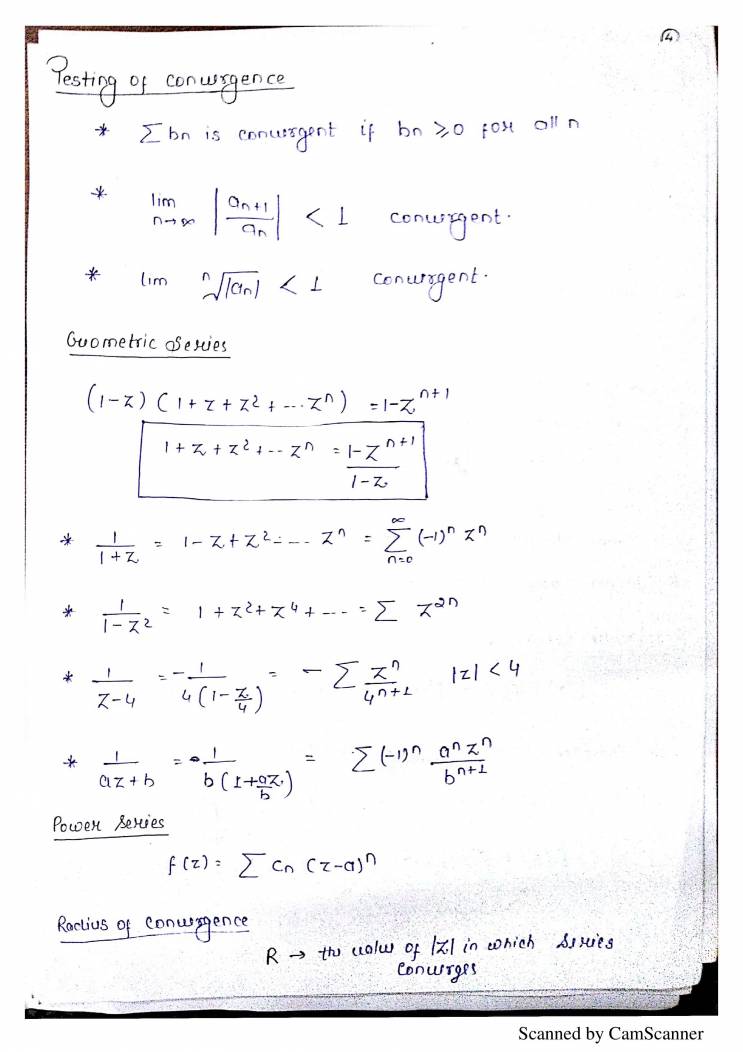 Complex Analysis - Notes - LearnPick India