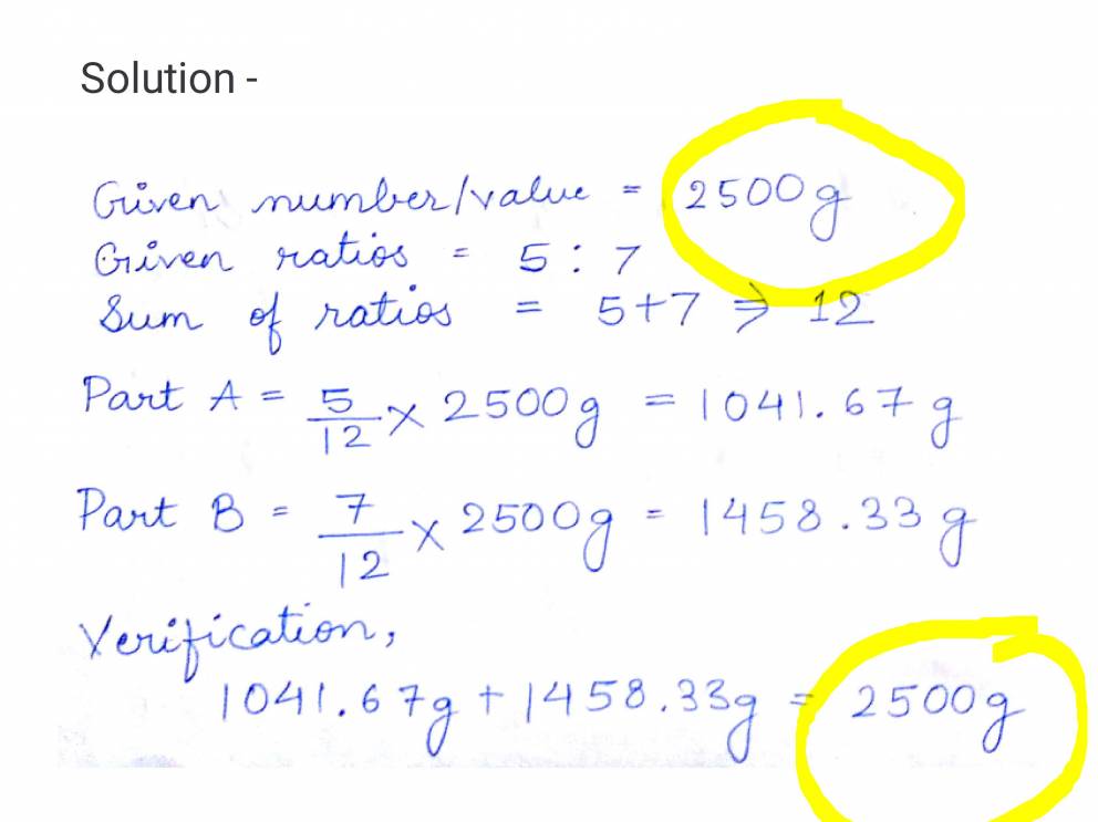 Division In Ratio (Mathematics) - Notes - LearnPick India