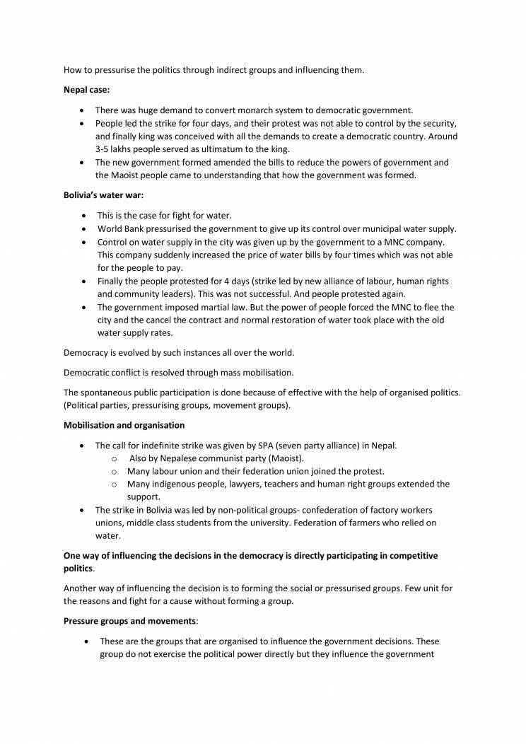 Politics Notes - Notes - LearnPick India