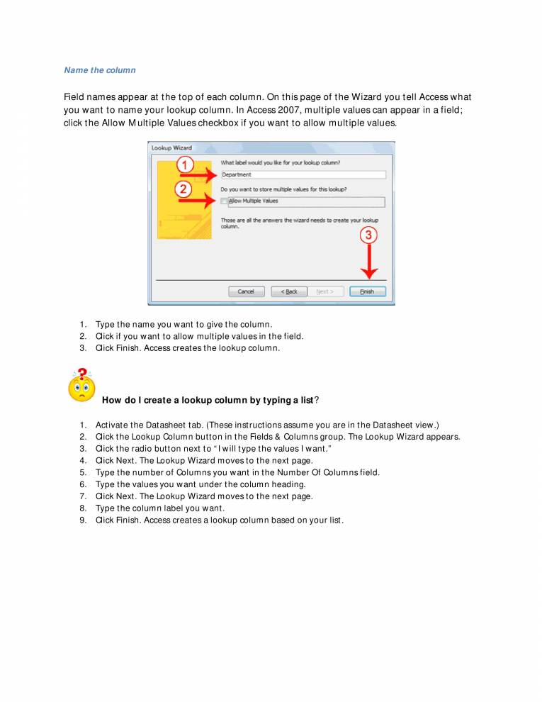 MS ACCESS - Notes - LearnPick India