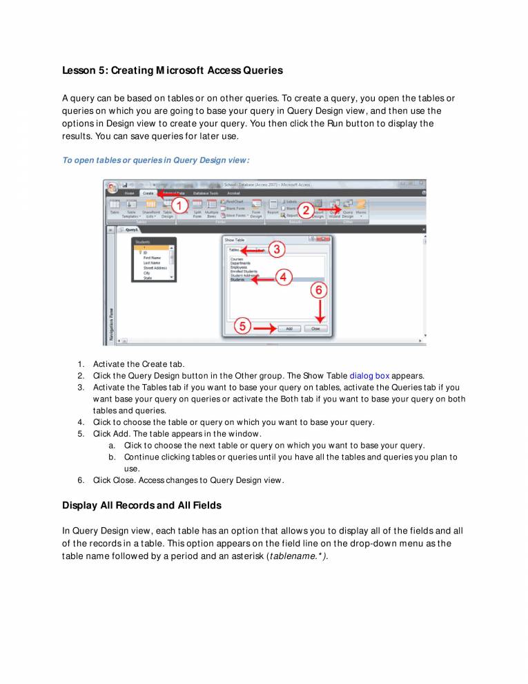 MS ACCESS - Notes - LearnPick India