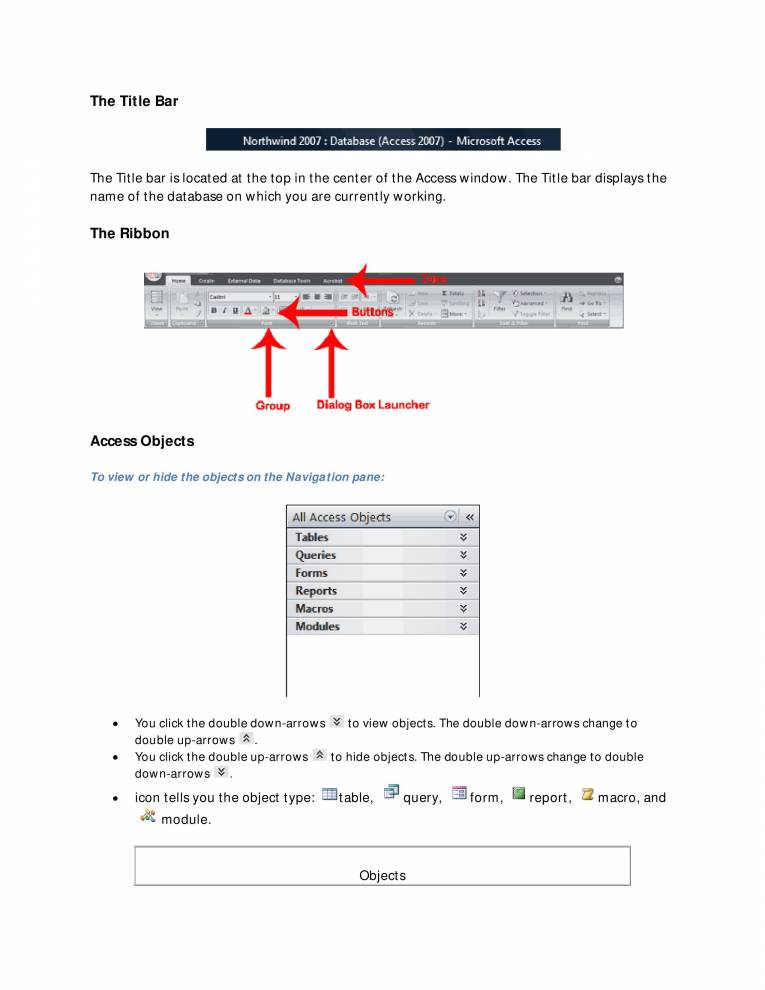 MS ACCESS - Notes - LearnPick India