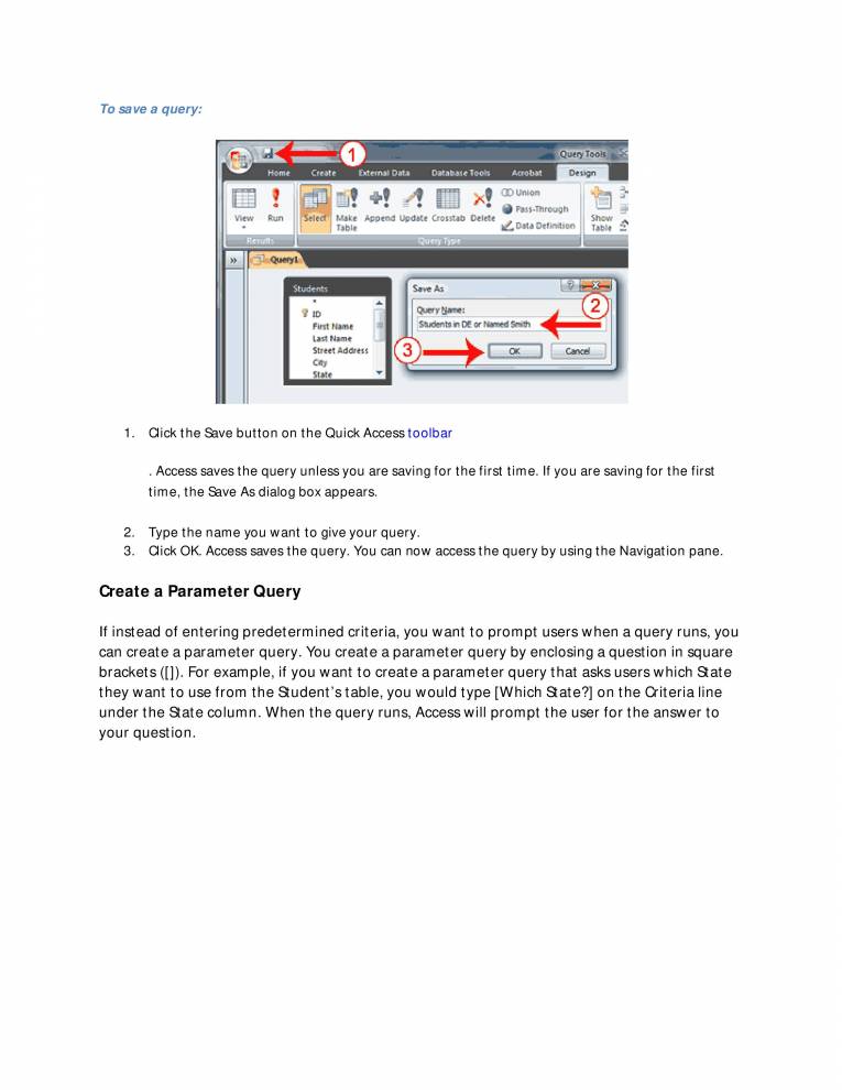 MS ACCESS - Notes - LearnPick India