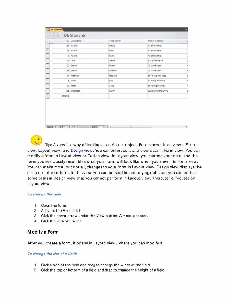 MS ACCESS - Notes - LearnPick India