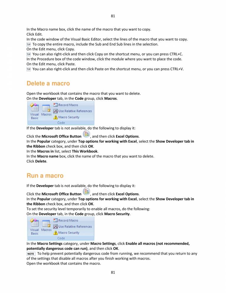 EXCEL AND ADVANCED EXCEL NOTES - Notes - LearnPick India
