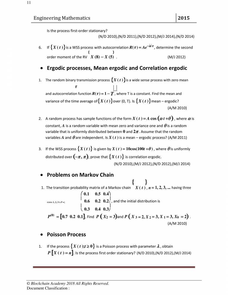 Probability And Random Process - Notes - LearnPick India