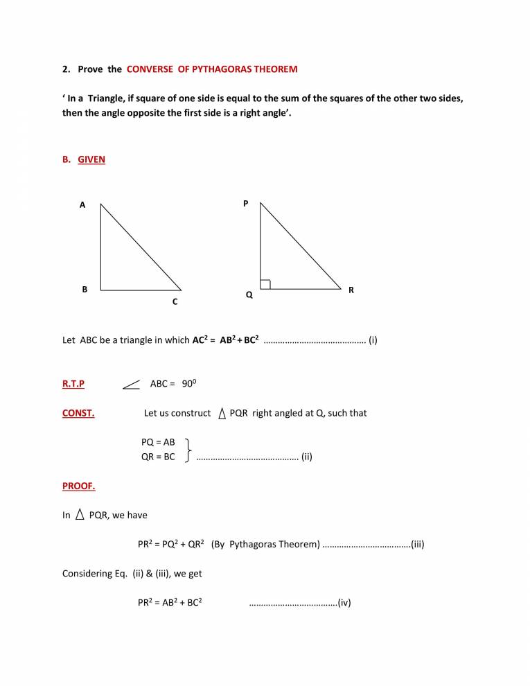 An Important Theorem In Mathematics - Notes - LearnPick India