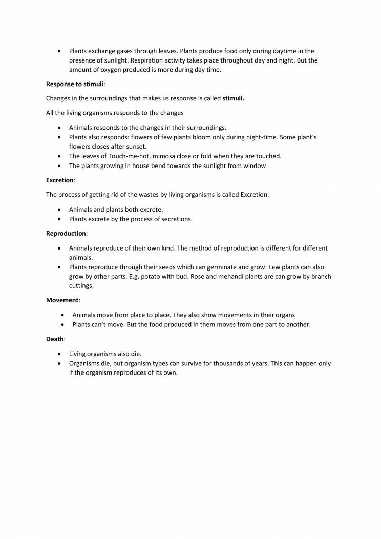 Science Class 6 - Notes - LearnPick India