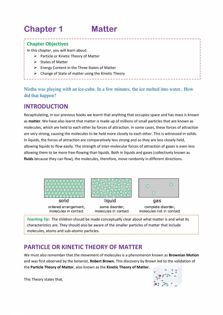 Matter - Notes - LearnPick India