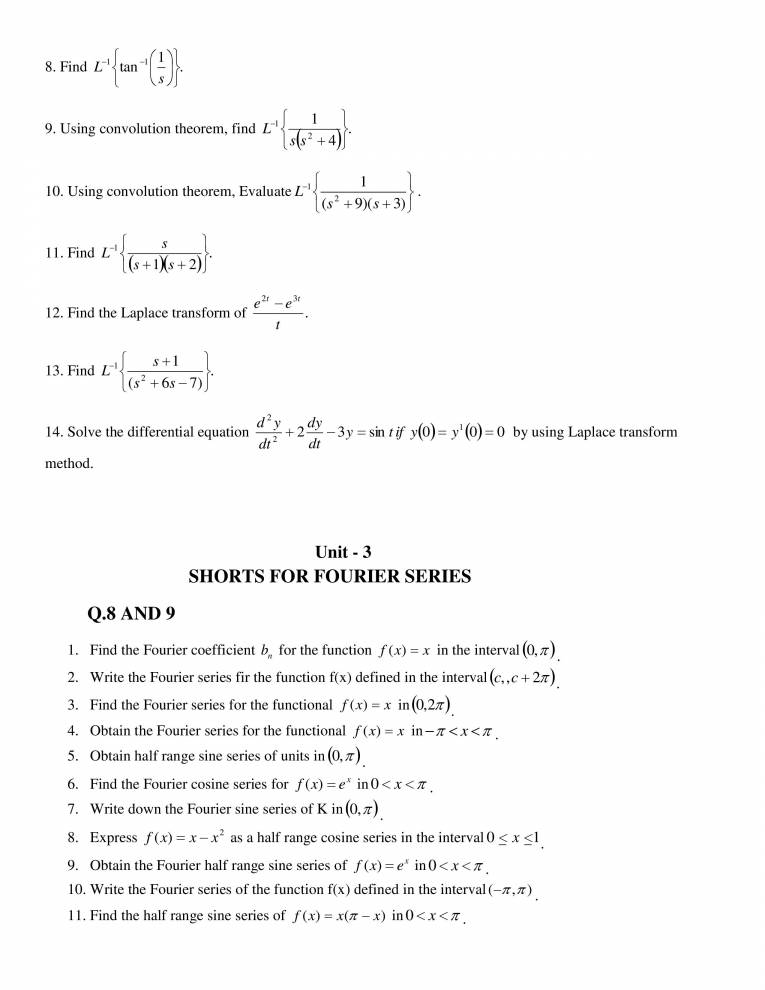 Diploma Engineering Mathematics - Notes - LearnPick India