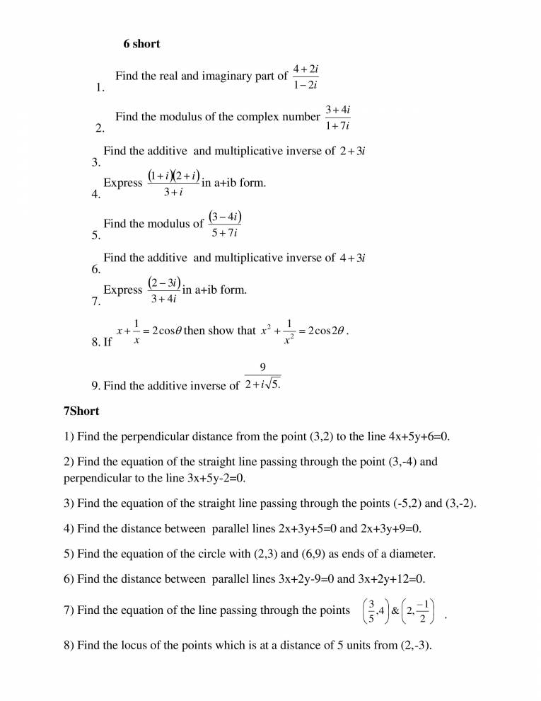 Diploma Engineering Mathematics - Notes - LearnPick India