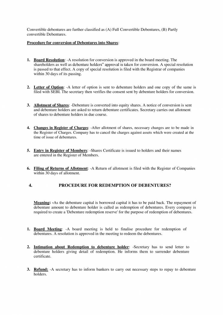 SP - HSC - TOPIC - DEBENTURES - Notes - LearnPick India