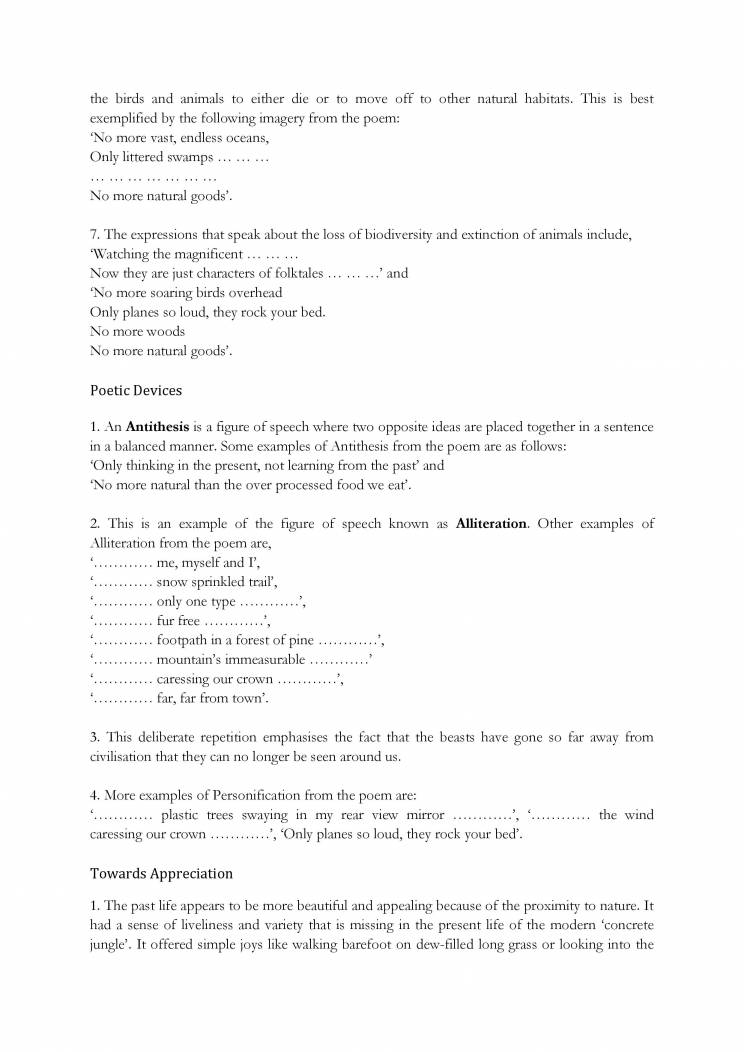 English Literature Notes For Class 12 - Notes - LearnPick India